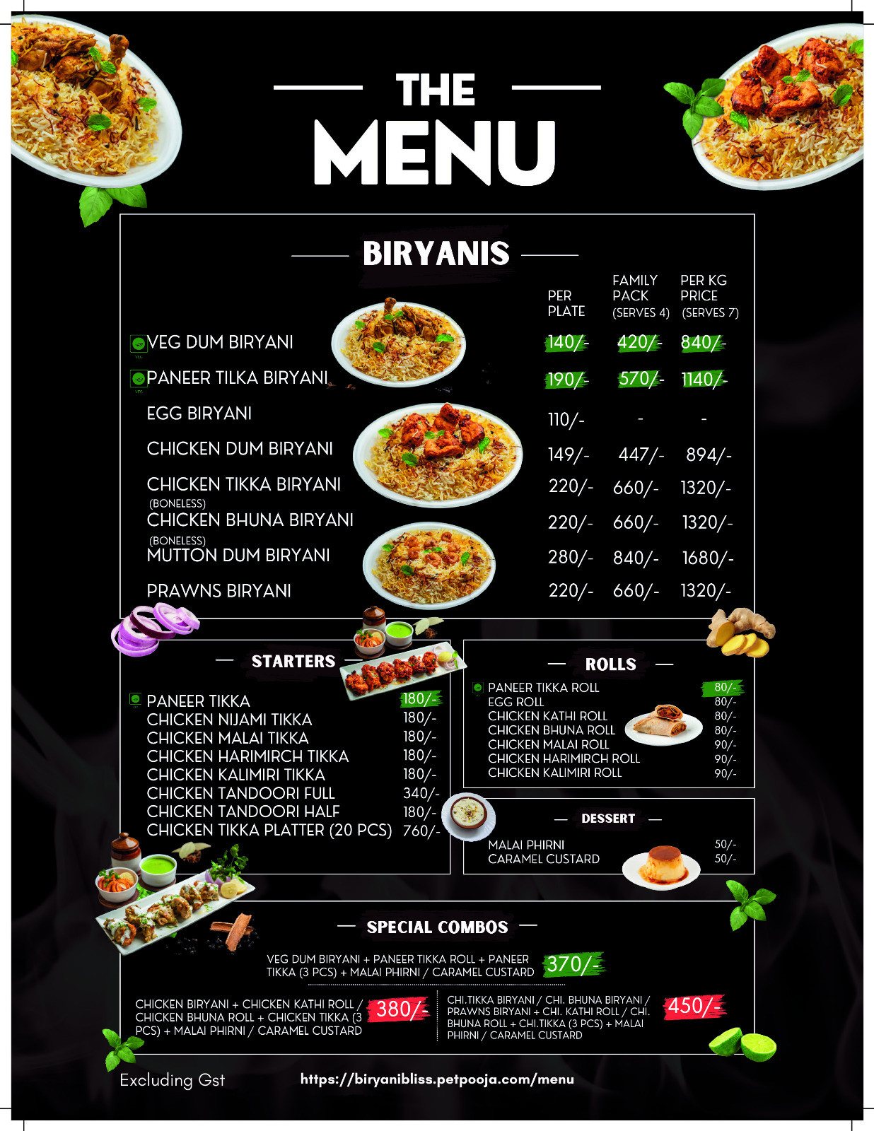 Biryani Bliss | Menu